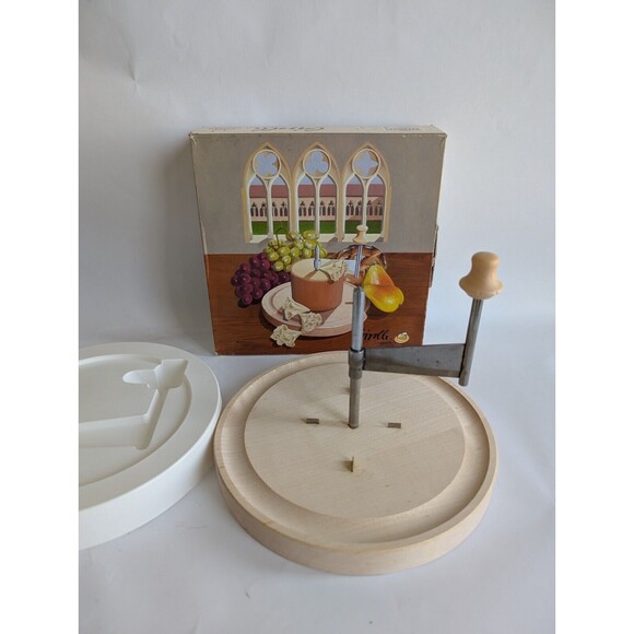 Girolle | Dining | Girolle Wooden Rotary Cheese Shaver Cutter Swiss ...